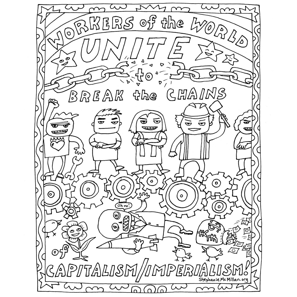 coloring pages of chains